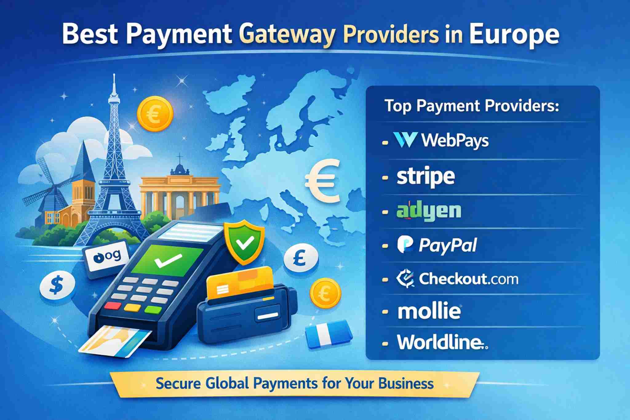 Best Payment Gateway Providers in Europe (2026 Guide for Online Businesses)